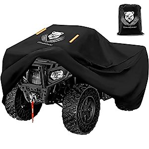 ClawsCover 95 Inch ATV Quad Covers Waterproof Outdoor Heavy Duty Fadeless 420D Oxford Cloth 4 Wheelers ATV Accessories Windproof All Weather Protection for Polaris Can am Kawasaki Honda Yamaha Suzuki