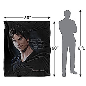 Vampire Diaries Sometimes Officially Licensed Silky Touch Super Soft Throw Blanket 50" x 60"