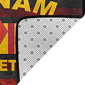 5th Infantry Division 'Red Diamond' Vietnam Combat Veteran Area Rug Living Room Bedroom Kitchen Sofa Bedside Carpet Floor Mats 36"X24"