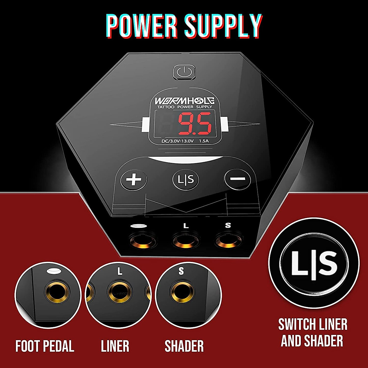 Wormhole Tattoo Machine Kit 20 Cartridge Needles Rotary Tattoo Machine Kit Complete Tattoo Gun Kit 10 Tatttoo Ink for Beginners & Tattoo Artist