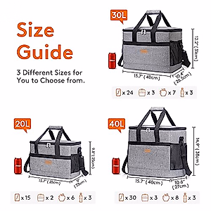 Lifewit Soft Cooler Bag 60-Can Lightweight Portable Cooler Tote Single Layer