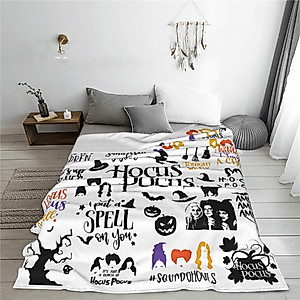 podi Halloween Throw Flannel Fleece Blankets Sofa Comfort Warm Flannel Throw Blankets for Bed Living Room 50"x40"