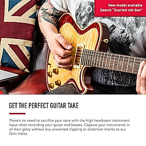 Focusrite Scarlett Solo 3rd Gen USB Audio Interface for Guitarists, Vocalists, Podcasters or Producers to record and playback studio quality sound