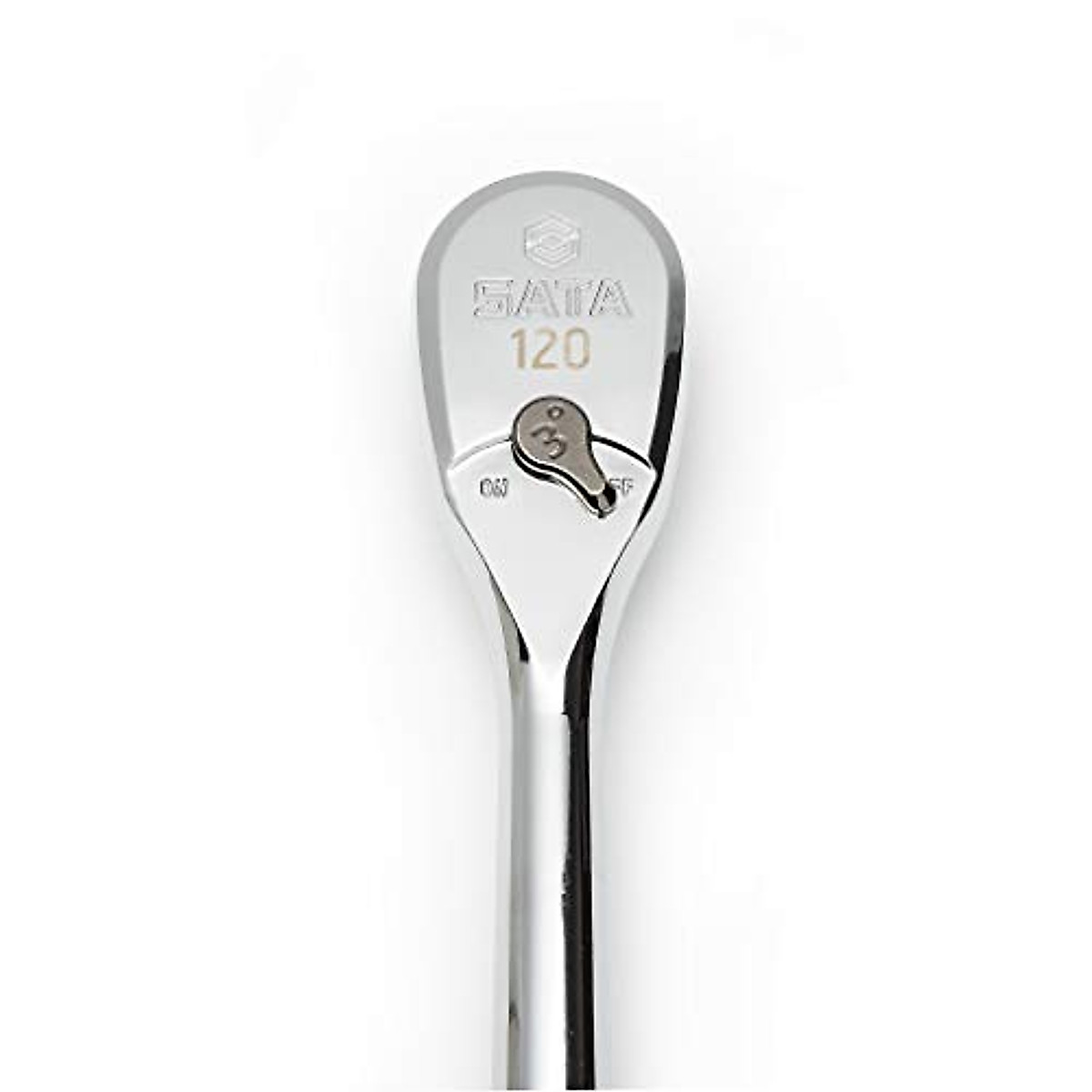 SATA 1/2-Inch Drive 120P Professional Ratchet with Dual-Pawl 60-Tooth Teardrop Head and 3-Degree Swing Arc, Heavy-Duty - ST13974