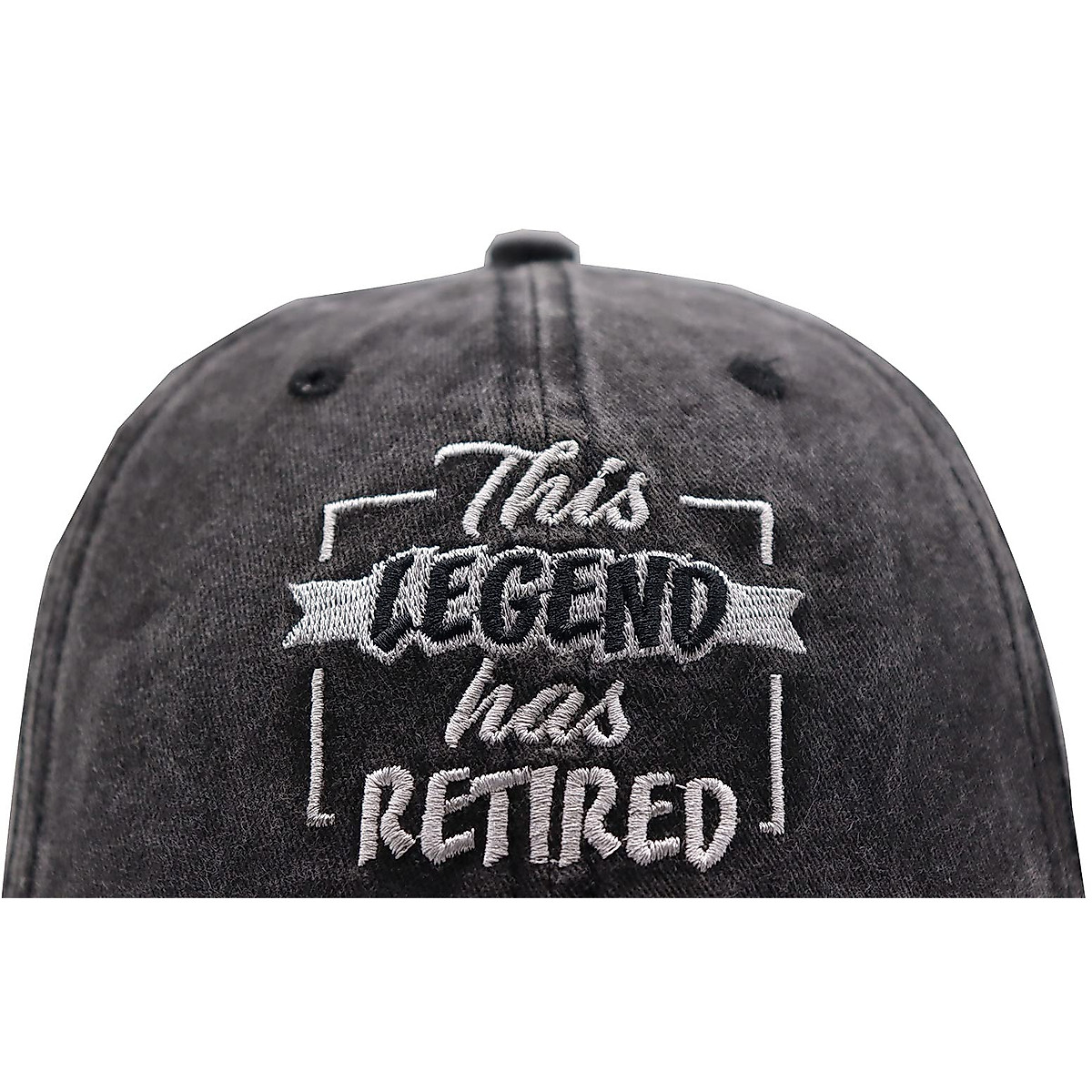 Funny Retirement Gifts for Men and Women, This Legend Has Retired Baseball Cap, Adjustable Embroidered Vintage Cotton Denim Hats for Dad, Mom, Grandma, Grandpa