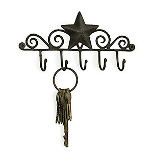 1 X Star Key Rack Holder in Black