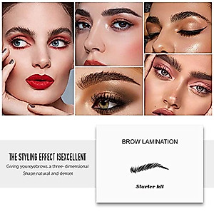 Eyebrow Lamination Kit | KINDD Brow Lamination Kit | Professional DIY Perm Kit for Instant Eyebrow Lift | Wake Up Fuller Feathered Eyebrows | Ideal for Home & Salon Use