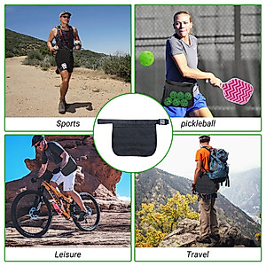 LEWSHQI Pickleball Ball Holder,Tennis Ball Holder,Adjustable Waist Ball Holder for Pickleball/Tennis,Pickleball Accessories Men,Tennis Training Equipment,Pickleball Training Equipment