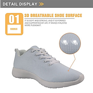 FOR U DESIGNS Stylish Sneakers for Women White and Black Zebra Printing Walking Running Shoes for Gym Sports Athletic Sneakers Lace Up
