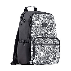 JuJuBe Zealous Diaper Bag Backpack and Fashionable Travel Bag with 9 Pockets