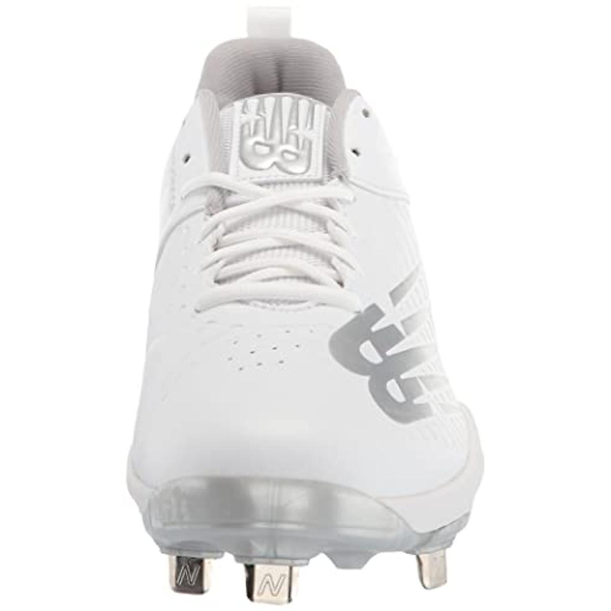 New Balance Women's FuelCell Fuse V3 Metal Softball Shoe, White/White, 8