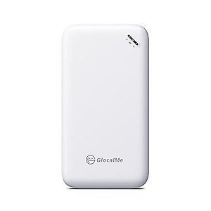 GlocalMe UPP 4G LTE Mobile Hotspot WiFi Router, Available in Over 150 Countries, no SIM Card Required, no Roaming fees, Portable International Hotspot, with Smart Local Network Auto-Selection (White)