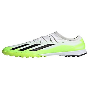 adidas Soccer X Crazyfast.3 Turf (Little Kid/Big Kid) Footwear White/Core Black/Lucid Lemon 5.5 Big Kid M