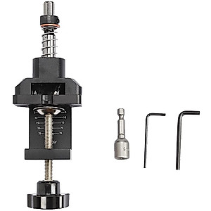 Sea Star 35mm Concealed Hinge Jig Boring Hole Drill Guide Cutter Bit Set Door Boring Hole Template and Bit for Cabinet Door Installation for Tool Carpenter (Black)