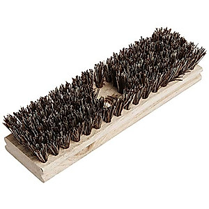 Quickie Union Mix Deck Scrub, Outdoor Scrub Brush, Heavy-Duty Rough Surface, Scrubbing Wood or Concrete