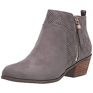 Dr. Scholl's Shoes womens Brianna Ankle Boot, Dark Shadow Grey Microfiber, 7.5 US