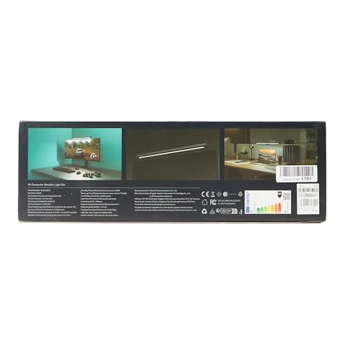 Xiaomi Mi Computer Monitor Light Bar - Easy Installation, Extra Computer Lighting w/o Taking Desktop Space, w/Wireless Remote Control Adjusting Lights Easily