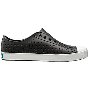 Native Shoes, Jefferson, Lightweight Sneaker for Adults, Jiffy Black/Shell White, 8 M US Women/6 M US Men