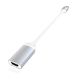 Satechi USB C to HDMI Adapter 4K (60Hz), USB C to HDMI for MacBook Pro/Air M1 M2 M3, iPad Pro, iPhone 15, Dell, HP, Surface, Lenovo and More - Silver