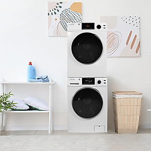 Equator Deluxe Laundry Set Digital Washer 1.9cf 110V+ Vented Dryer 4cf 110V