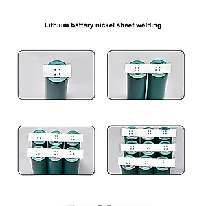 Uxsiya Mini Spot Welder Machine, Accurate LCD Screen Time Saving Portable Spot Welding Machine 6 Level Output for Batteries