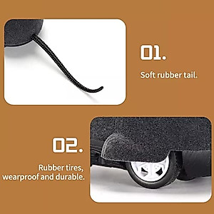 Vatunu Remote Control Rat Toy, Interactive Cat Toy with LED Lights, Battery-Powered Robotic Rat Toys Activated Cat Toys for Indoor Cat/Dogs/Puppy and Party Prank Game, Realistic Movements