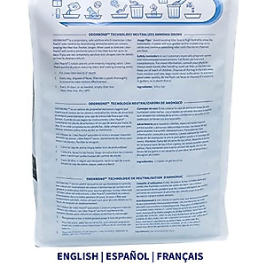 Litter Pearls Tracksless Unscented Non-Clumping Crystal Cat Litter with Odorbond, 7 lb, White, Clear and Blue Crystals