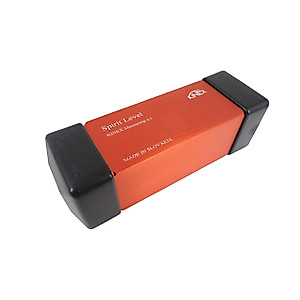 Kinex 5050-02-200 8” Precision Inspection Machinist Spirit Level, Overall Size 8” x 1-5/8” x 1-1/2”, Accurate to 0.00078” per Meter