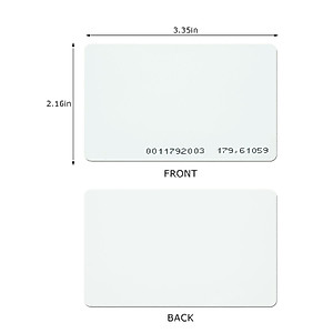 Proximity RFID Card,125khz Tk4100 Em4100 Hotel Access Token Keyfob Key Keychains Em Thin Card Read Only for Keyless Entry Access Control Systems (10)