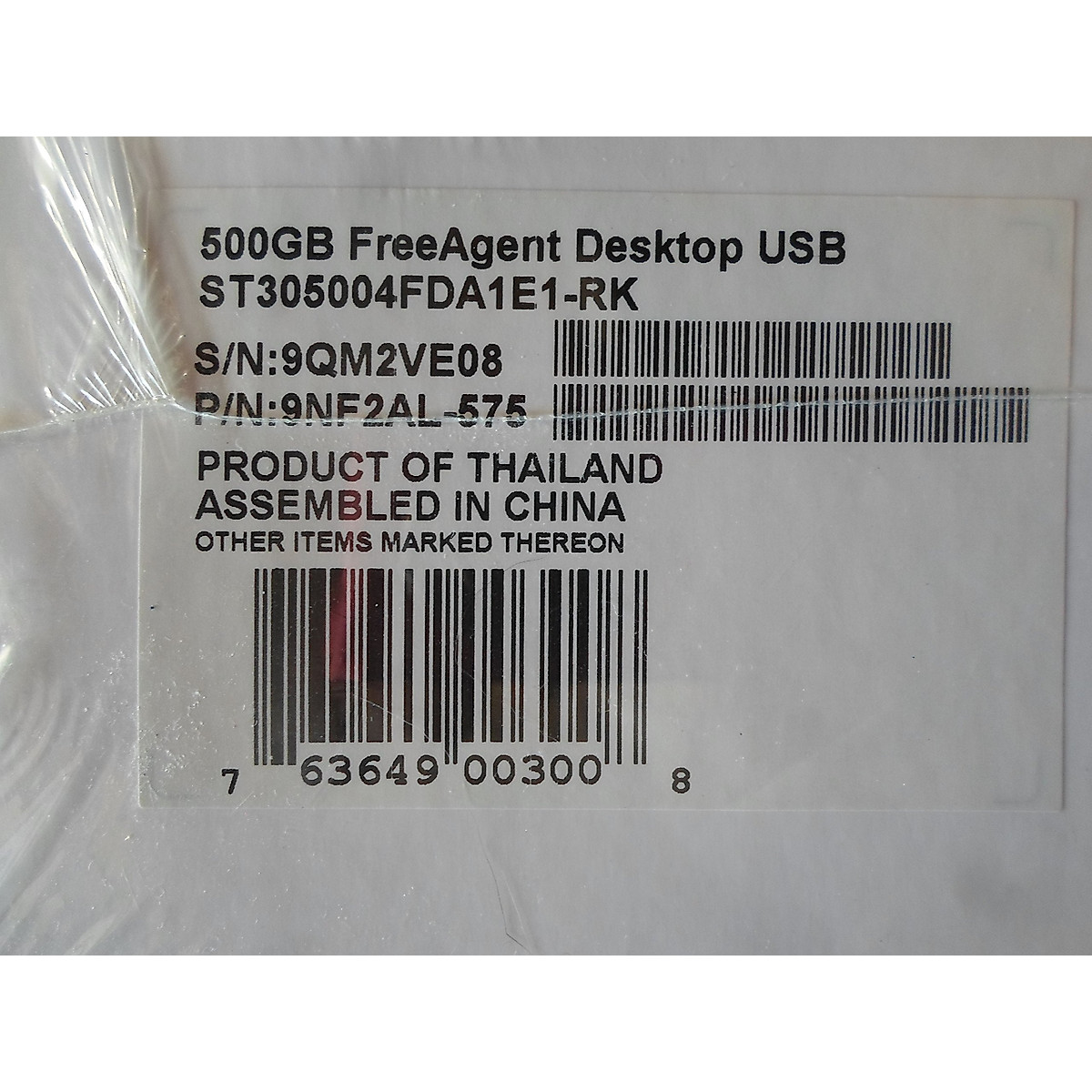 Seagate FreeAgent 500 GB 3.5-Inch USB 2.0 Hard Drive ST305004FDA1E1-RK