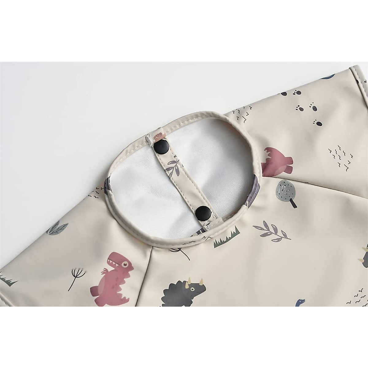 GZMM Waterproof Baby Bibs,Infant Toddler Extra Cover Feeding Bib With Food Catcher,Easy Clean & Washable