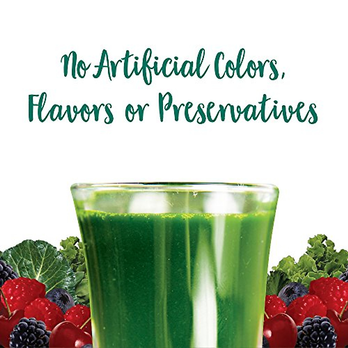Garden of Life Perfect Food Berry Super Green Fruit & Veggie Formula - 30 Servings, 49 Superfoods Greens, Sprouts, Fruits, Veggies, Probiotics, Spirulina, Vegetarian Juice Superfood Powder Supplement