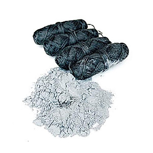 Vegan Biodegradable Bamboo Charcoal Dental Floss Refill Refill | Natural Candelilla Wax | 33yds x4 | Peppermint Essential Oil | Eco Friendly Zero Waste Oral Care | 4 Pack