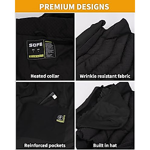 Sofe Lightweight Heated Vest for Men/Women with Battery Pack Rechargeable Electric Heated Apparel Battery Included