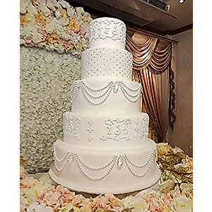 Silverlake Space Saver Cake Dummy Set - 5 Piece Set - Up to 5 Tier Cake 20 inches Tall - EPS Polystyrene Circle for Baking (Round)