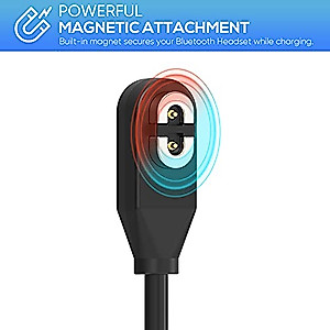 Replacement Magnetic Charging Cable for AfterShokz Aeropex AS800/OpenComm ASC100SG & Shokz OpenRun Pro&Mini, USB Fast Charger Cord Compatible with Aftershokz Bone Conduction Headphone AS800/ASC100SG