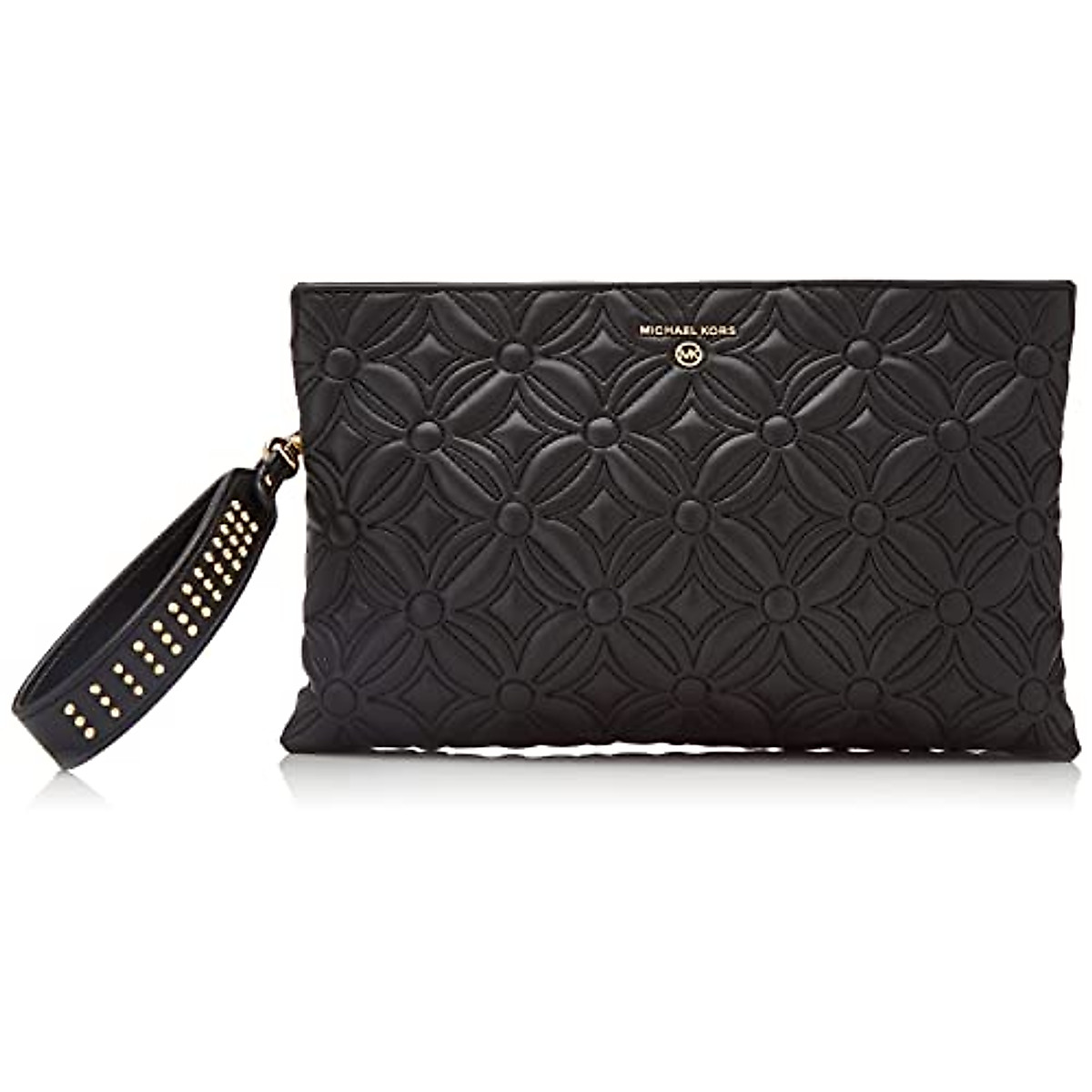 Michael Kors Jet Set Charm Xl Double Gusset Wristlet Black 1 One Size