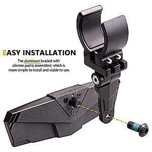 UTV Rear View Mirror, RZR Center Rearview Mirror 1.5"-2" Roll Bar Mount Compatible with Polaris RZR General, Pioneer, Talon, Can Am Commander Maverick X3, Kawasaki, Arctic Cat Wildcat