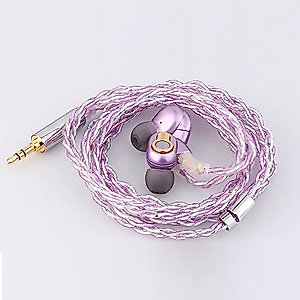 Linsoul BLON x Z Reviews JoJo 10mm Dynamic Driver in Ear Monitor HiFi IEM Earphone with Detachable Silver-Plated OFC Aluminum Cable, 2Pin Connector for Audiophile Musician (BLON x Z Reviews JoJo)