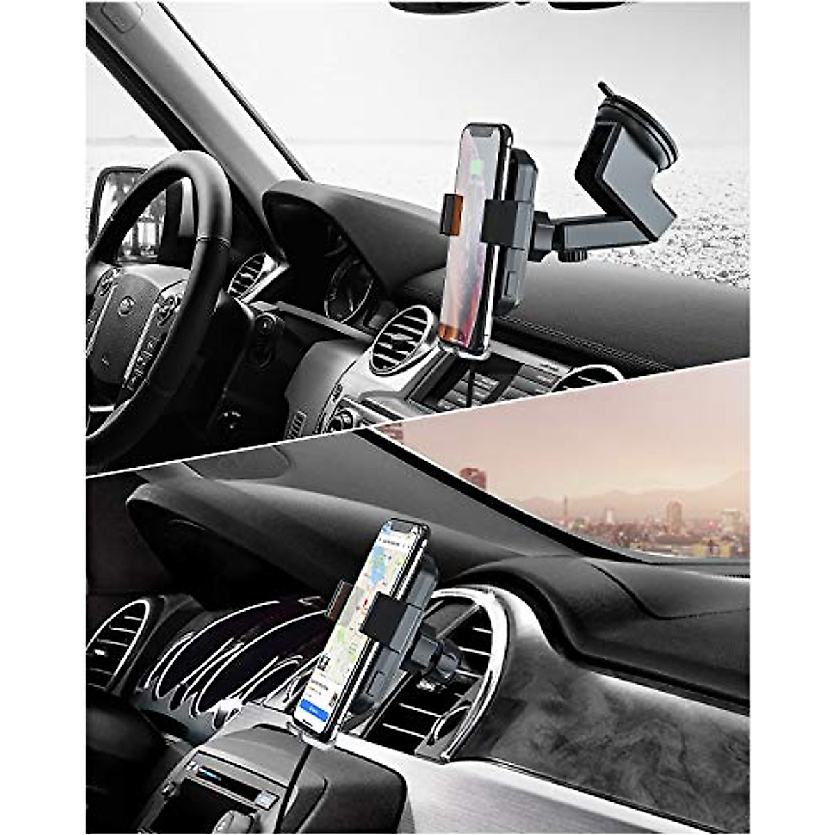 Wireless Car Charger, CHGeek 15W Fast Charging Auto Clamping Car Mount Phone Holder fit for iPhone 14 13 12 11 Pro Max Xs MAX XS XR X 8+, Samsung Galaxy S23 Ultra S22 S21 S20 10+ S9+ Note 9, etc