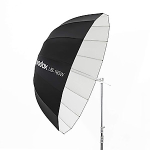 Godox UB-165W 65in 165cm Parabolic Inner White Reflec Umbrella Studio Light Umbrella with Diffuser Cover Cloth(UB-165W)