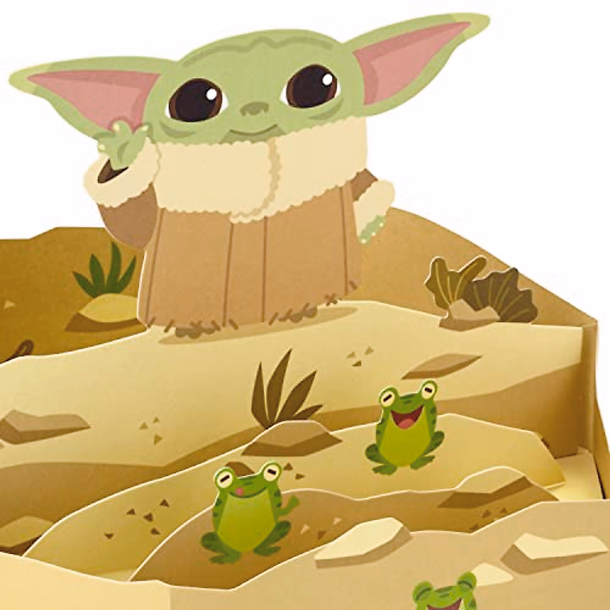 Hallmark Star Wars Pop Up Birthday Card (Baby Yoda), May the 4th Paper Wonder 3D Card