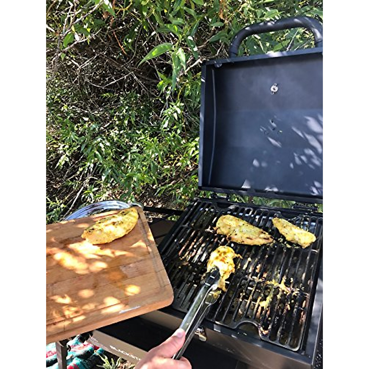 Blackstone Tailgater Stainless Steel 2 Burner Portable Gas Grill and Griddle Combo Total 35,000 BTUs for Indoor or Backyard, Outdoor, Patio, Picnic, Garden Cooking