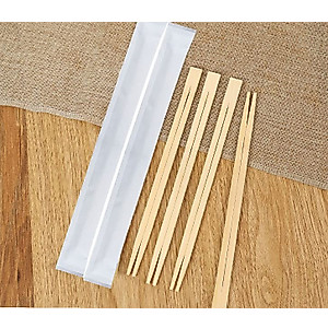 disposable chopsticks - lengthened and thickened household bamboo chopsticks - hotel restaurant tableware bamboo chopsticks - independently packaged disposable chopsticks-100 paris