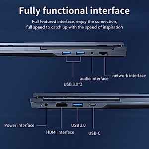 Focket 16in and 14in Dual Screen Laptop with Touch Display, Laptop for Win11 for Intel for Core I7 Processor, Total Cores 6 Total Threads 12, 8G RAM 64G ROM Solid State, 13600mAh