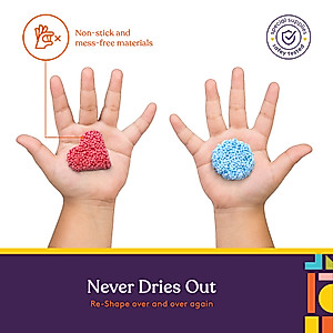 Special Supplies Fun Foam Modeling Foam Beads Play Kit, Children’s Educational Clay for Arts Crafts Kindergarten, Preschool Kids Toys Develop Creativity, Motor Skills (10-Pack)