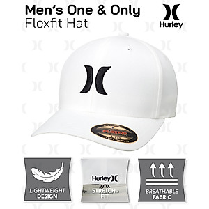 Hurley One & Only Men's Hat, Size Small-Medium, White