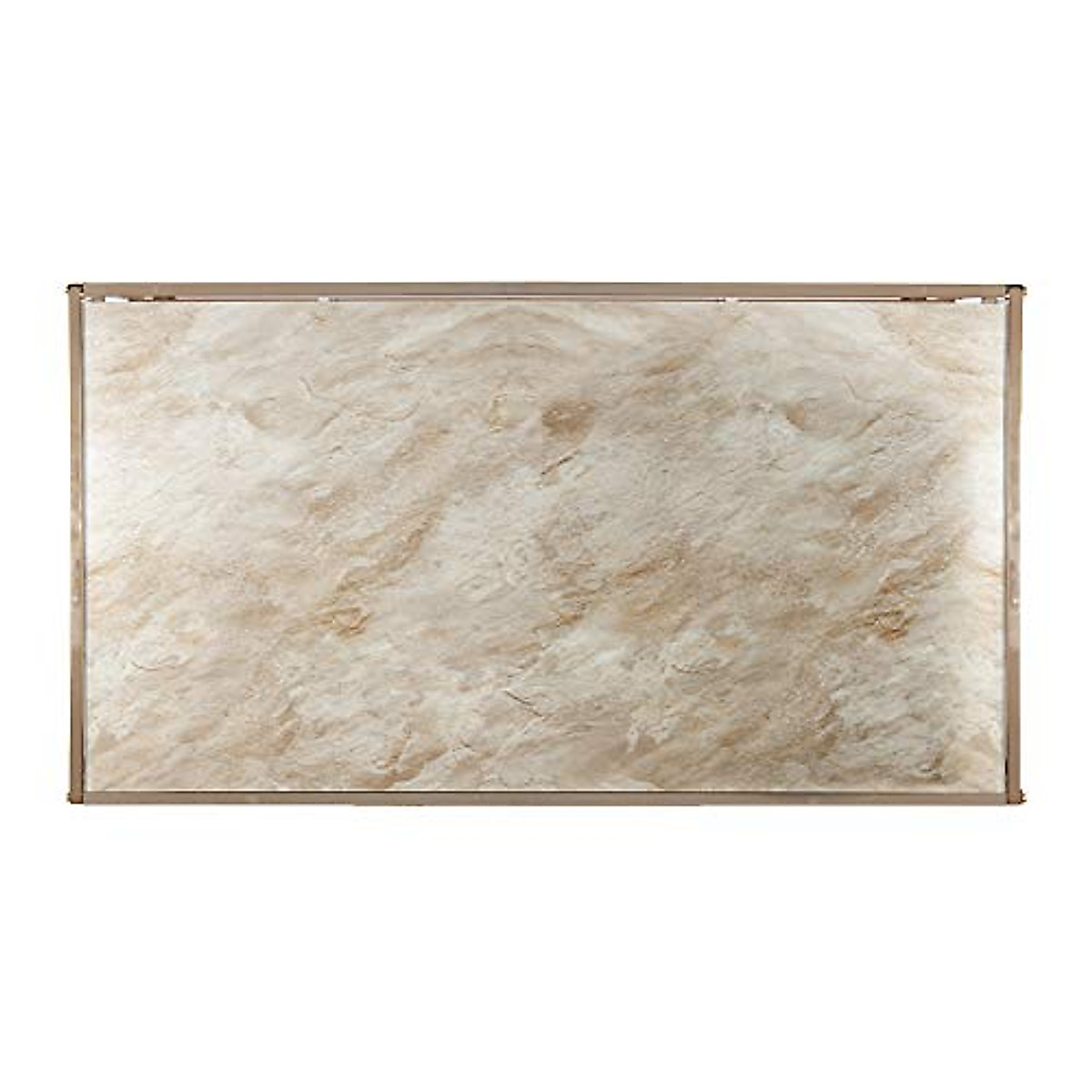 SEI Furniture Simondley Cocktail Table, 24D x 43.75W x 18H in, Champagne w/Faux Marble