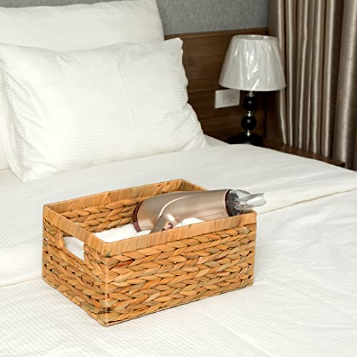 CENBOSS Woven Storage Baskets (Natural, Large, 1PC)