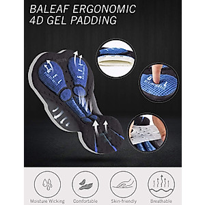 BALEAF Men's Bike Shorts with 4D Padding Cycling Underwear Padded Bicycle MTB Liner Mountain Biking Tights Road Riding Navy Blue L